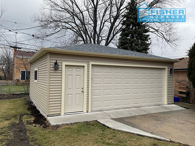 New Garage in Des Plaines, IL - Fisher Garages
